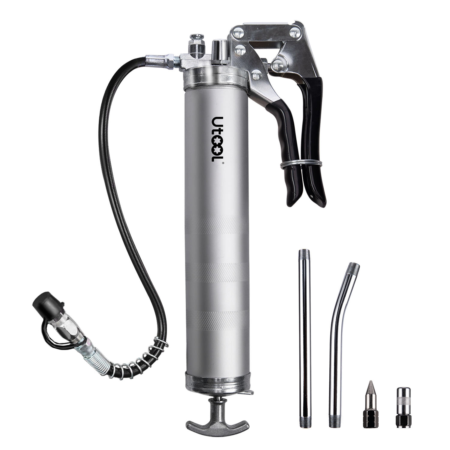 Utool 8,000 PSI Manual Grease Gun Basic Set, Silver – Utooltech