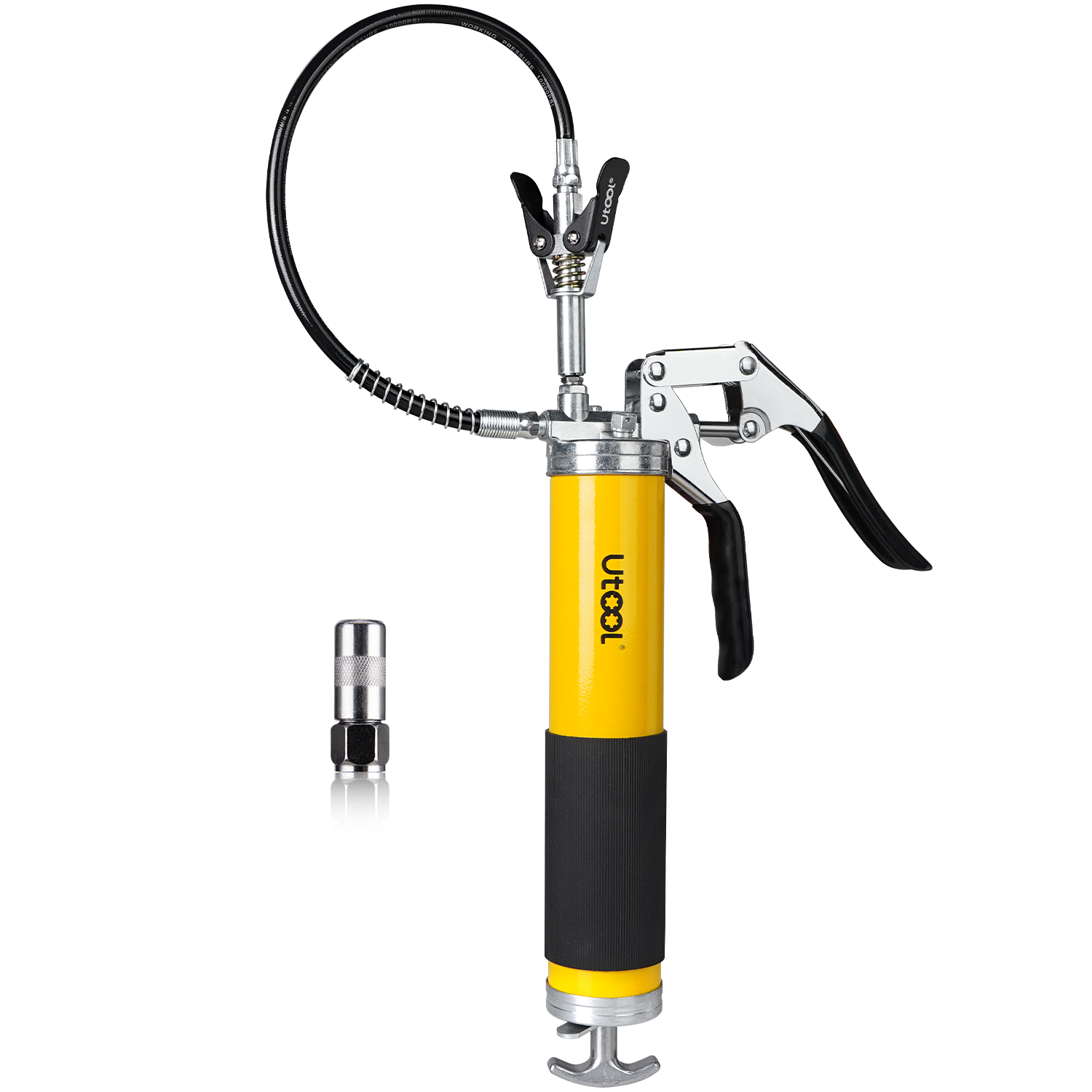 8000 PSI Manual Grease Gun Standard Set, Yellow – Utooltech